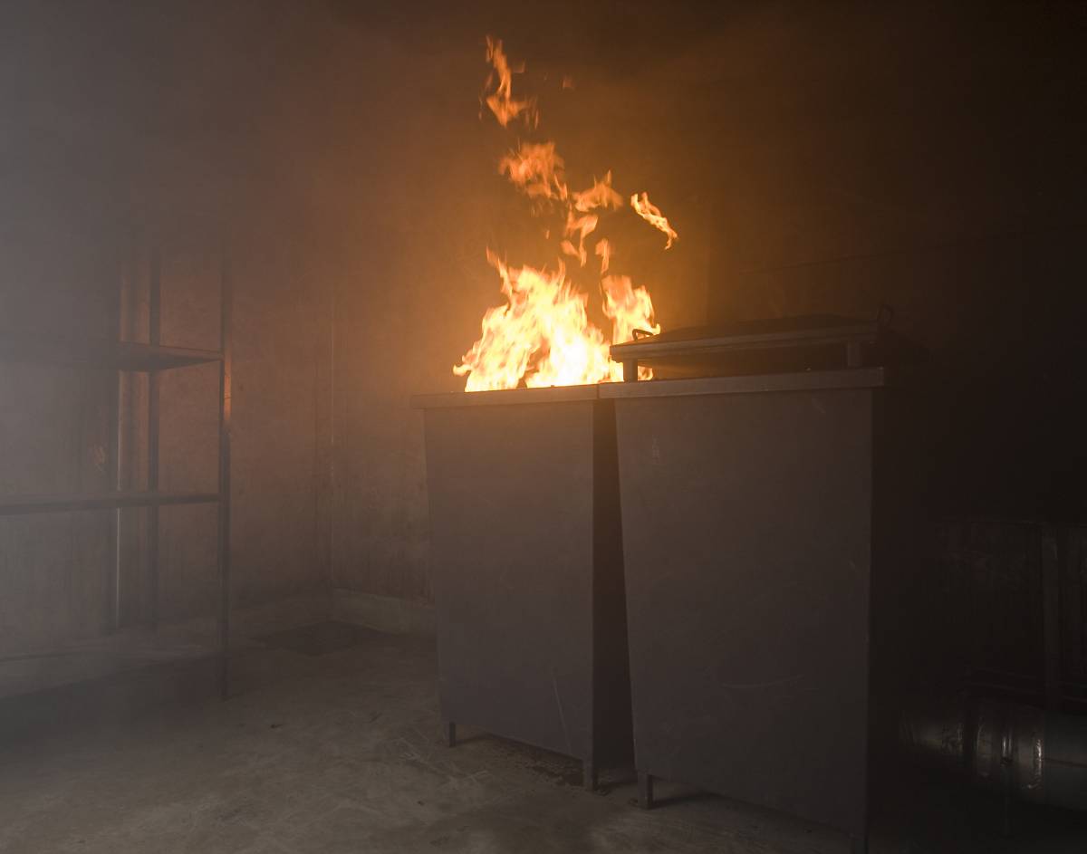 Wheelie Bin Fire Prop | BullEx Australia